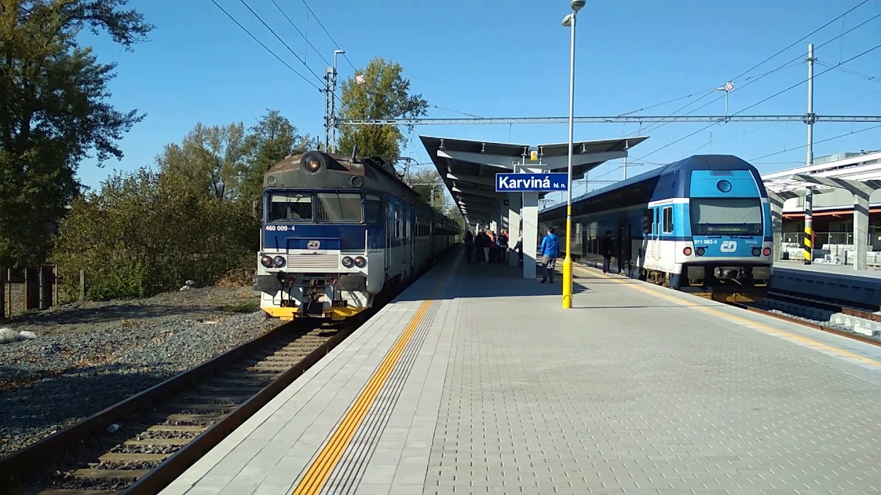 Os 2943 460 009-4+460 010-2 příjezd a odjezd - YouTube