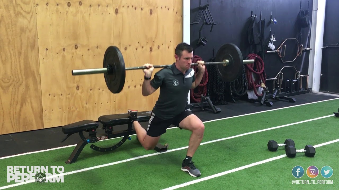 Barbell Bulgarian Split Squat [Exercise Demonstration] - YouTube