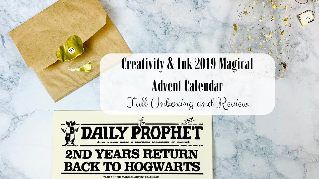 Creativity & Ink 2019 Advent Calendar // Full Unboxing & Review of the ...