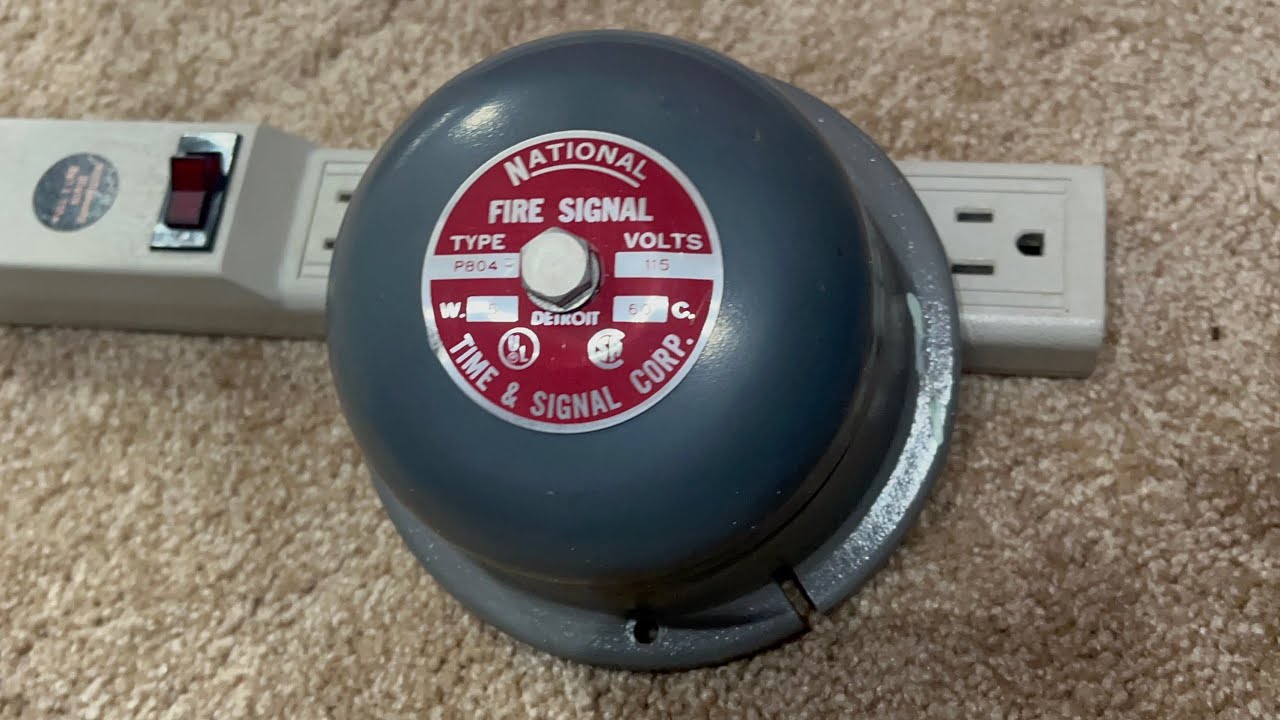National Time & Signal Type P804 Fire Alarm Trouble Bell (FIRST ON YT ...