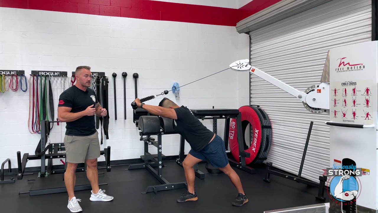 How to do Overhead Tricep Rope Extensions for Tricep Hypertrophy - YouTube