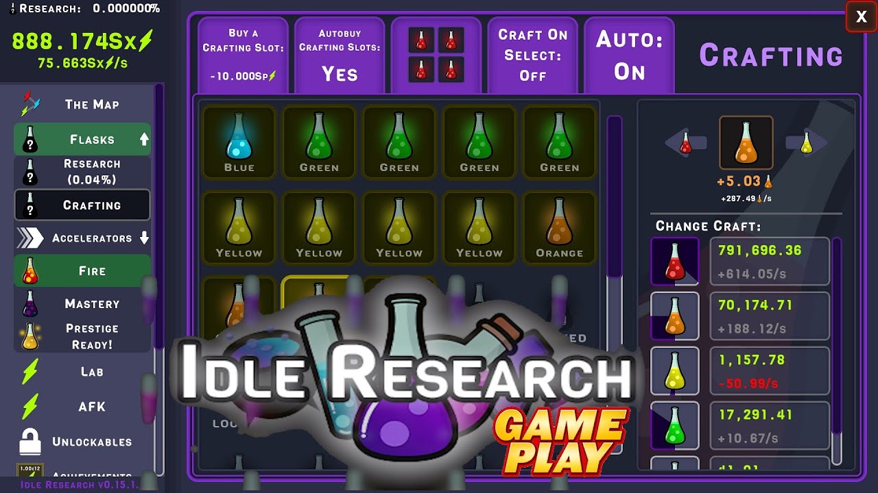 Idle Research ★ Gameplay ★ PC Steam [ Free to Play ] resource ...