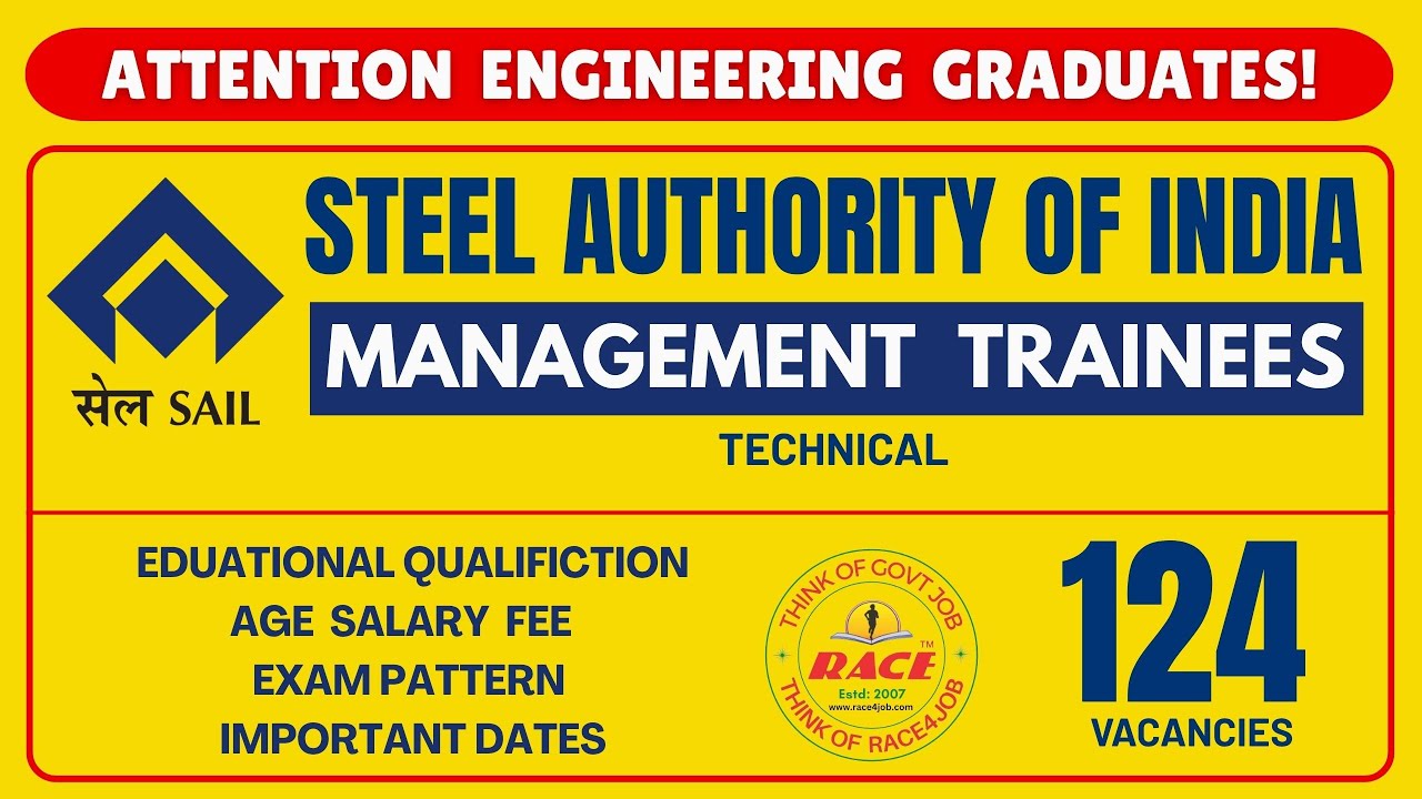 SAIL Management Trainee-Technical full Details - YouTube