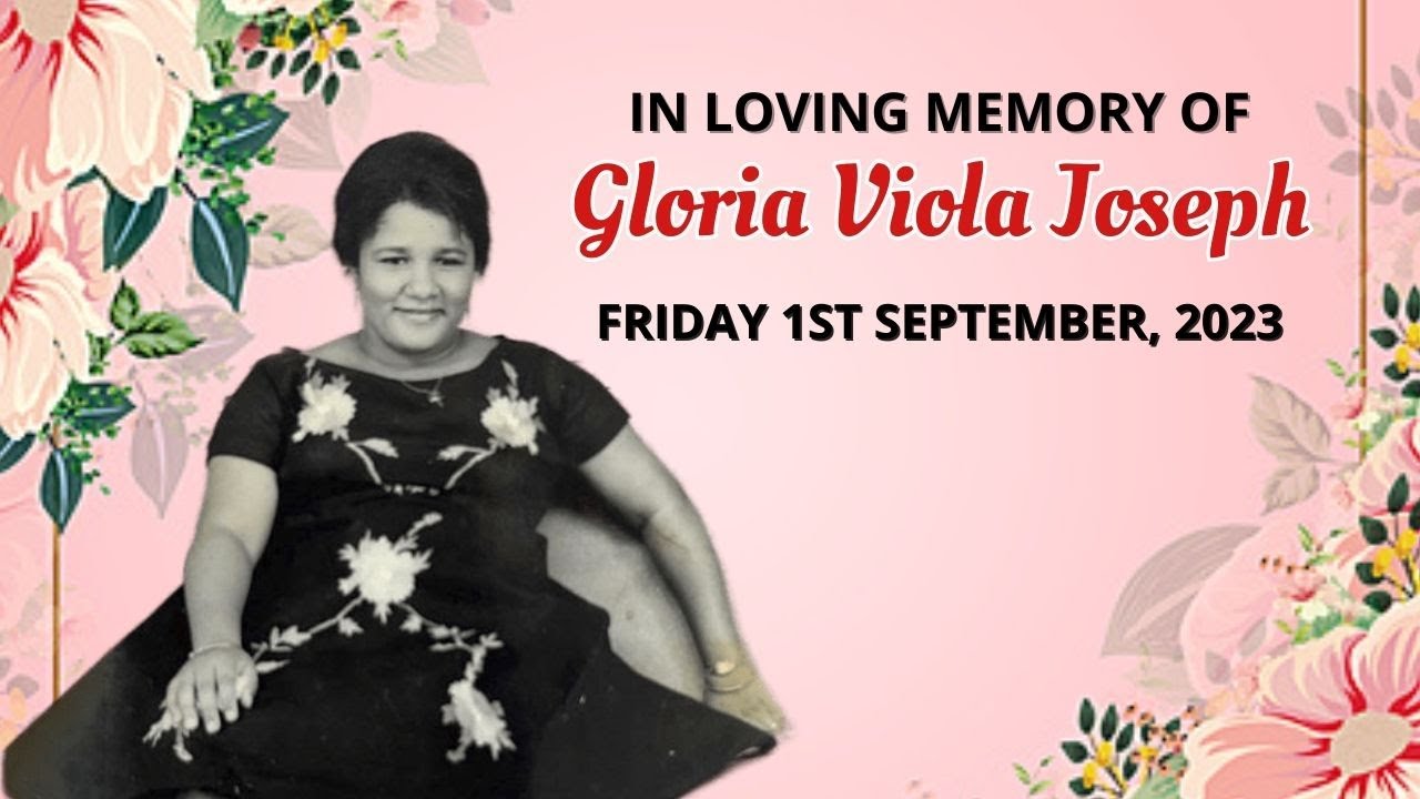 Funeral Service of the Late Gloria Viola Joseph - YouTube