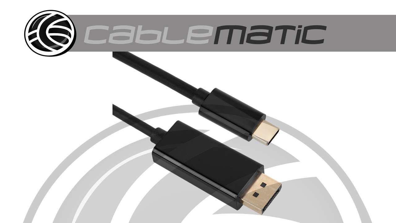 Cable USB 3.1 C macho a DisplayPort A macho, conversor de vídeo 4K ...