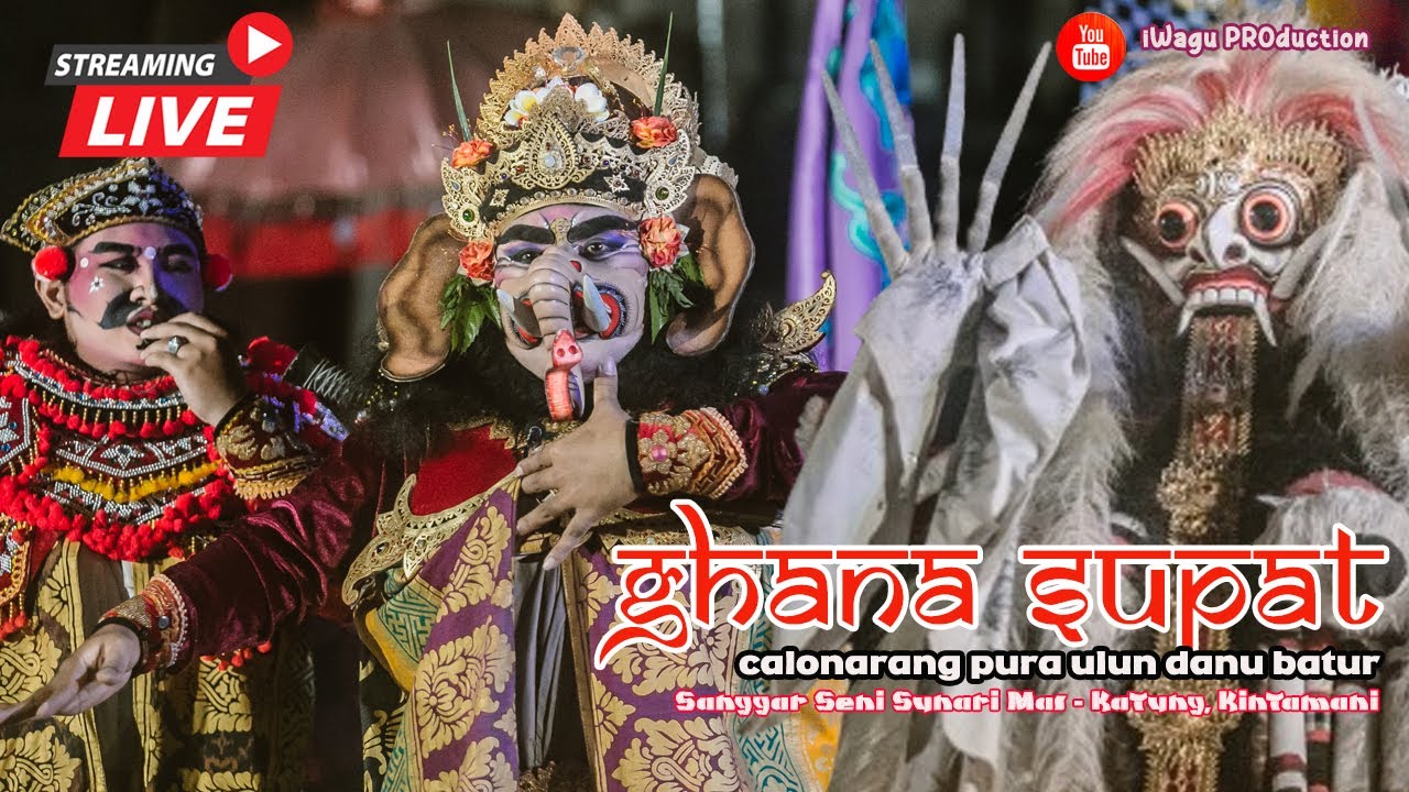 🔴 LIVE NOW‼️ Hadirkan Cikho Cis Sesolahan Calonarang Ghana Supat | Pura ...