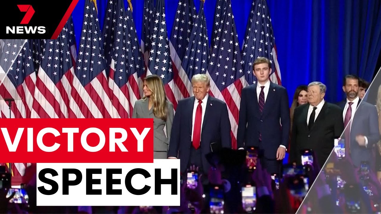 Donald Trump delivers victory speech after all but securing return to ...