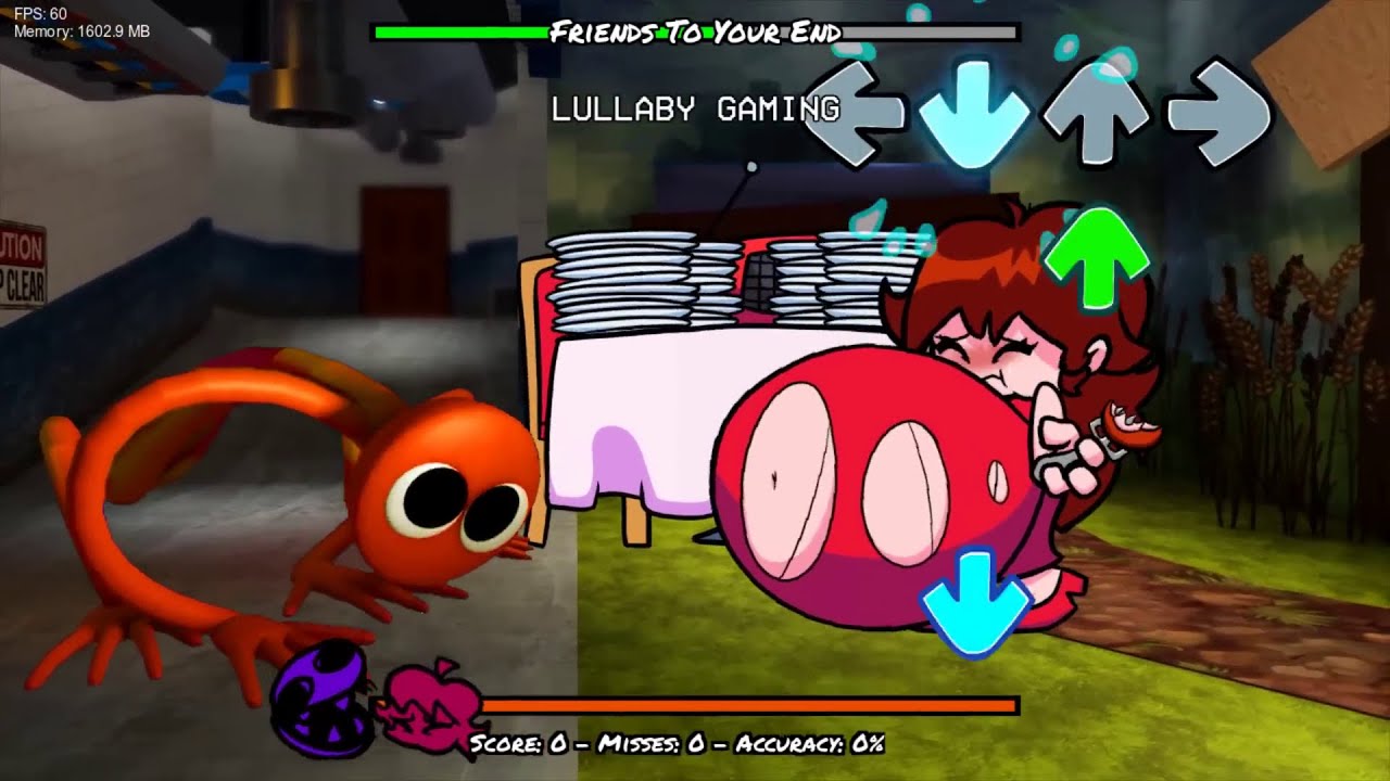 Vs Roblox Rainbow Friends Vs Fat GF | Friends to Your End | FNF 1 Hour ...