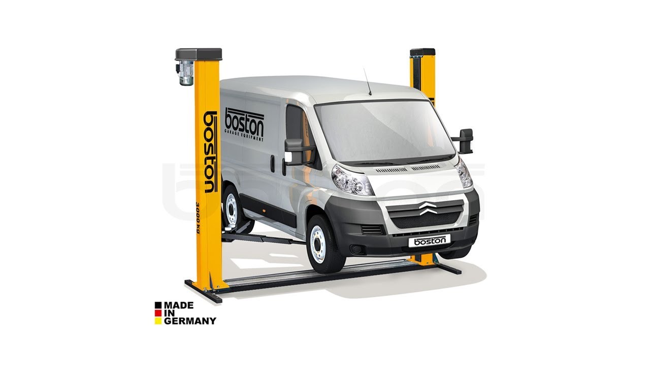 Time-Lapse Two Post Lift Installation - BZ230-E - YouTube