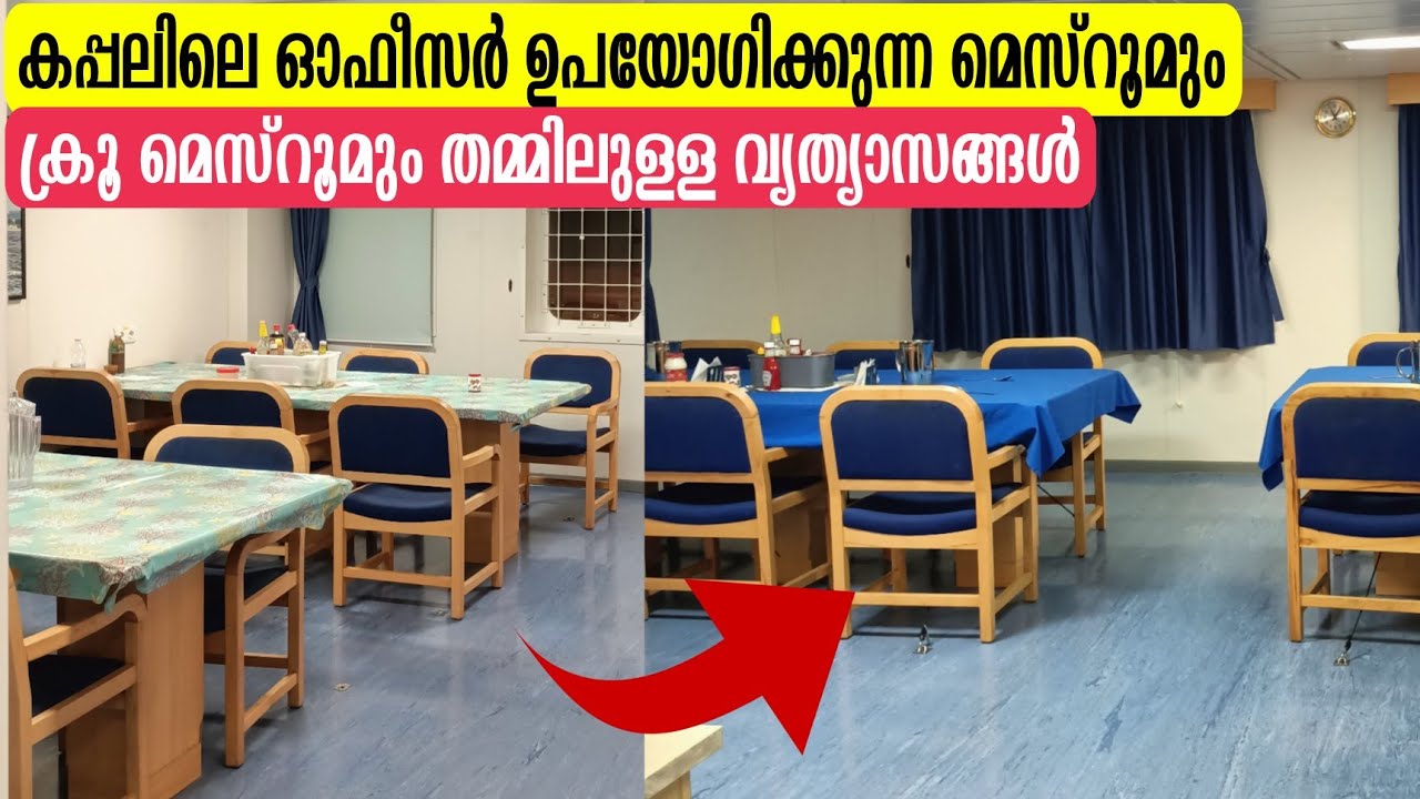 Merchant navy കപ്പലുകളിലെ മെസ്സ് തമ്മിലുള്ള വ്യത്യാസം അറിയാം ...