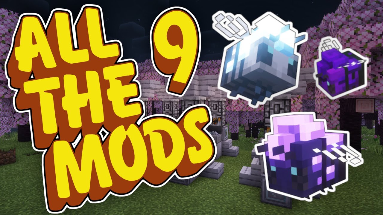Minecraft All The Mods 9 Ep 6 Productive Bees Mod 120 Atm9 How To Find End Nests Diamond Bee