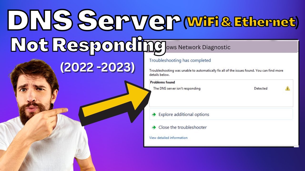 How to Fix DNS Server Not Responding on Windows 11/10//7 - (WiFi & Ethernet) - YouTube