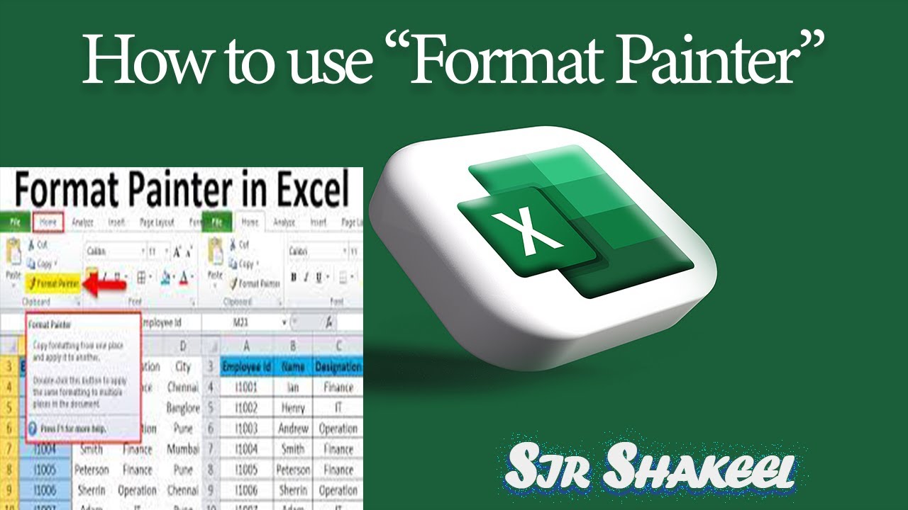 How to Use "Format Painter" in MS Excel| Format Painter Tutorial| Make ...