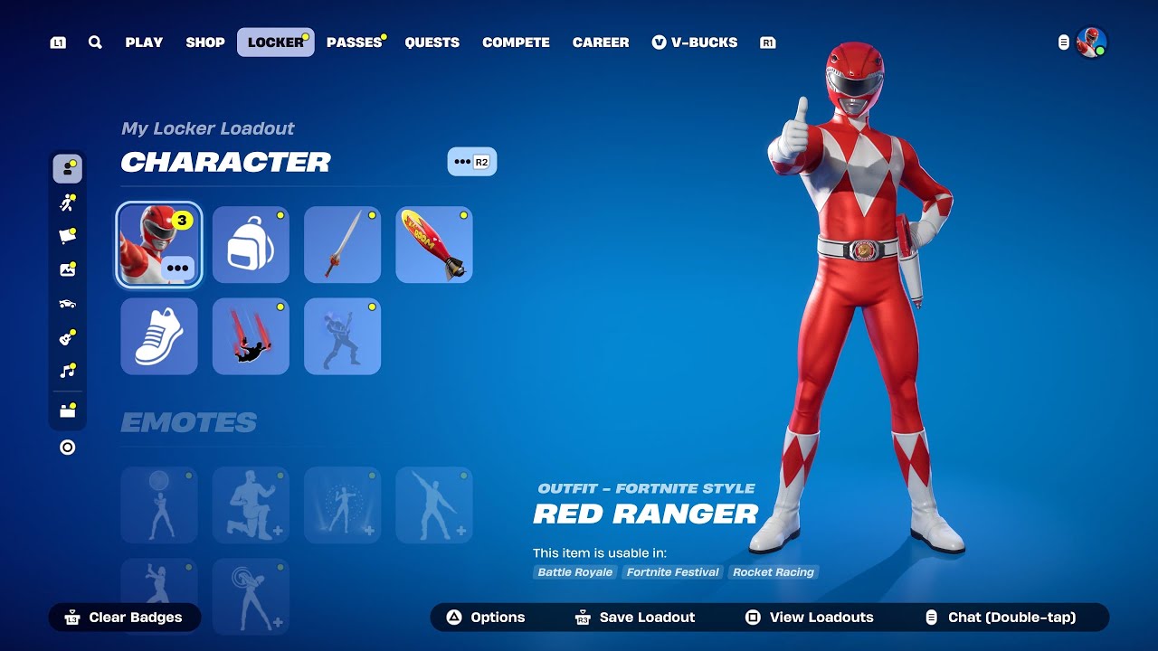 Fortnite Red Ranger Gameplay - YouTube