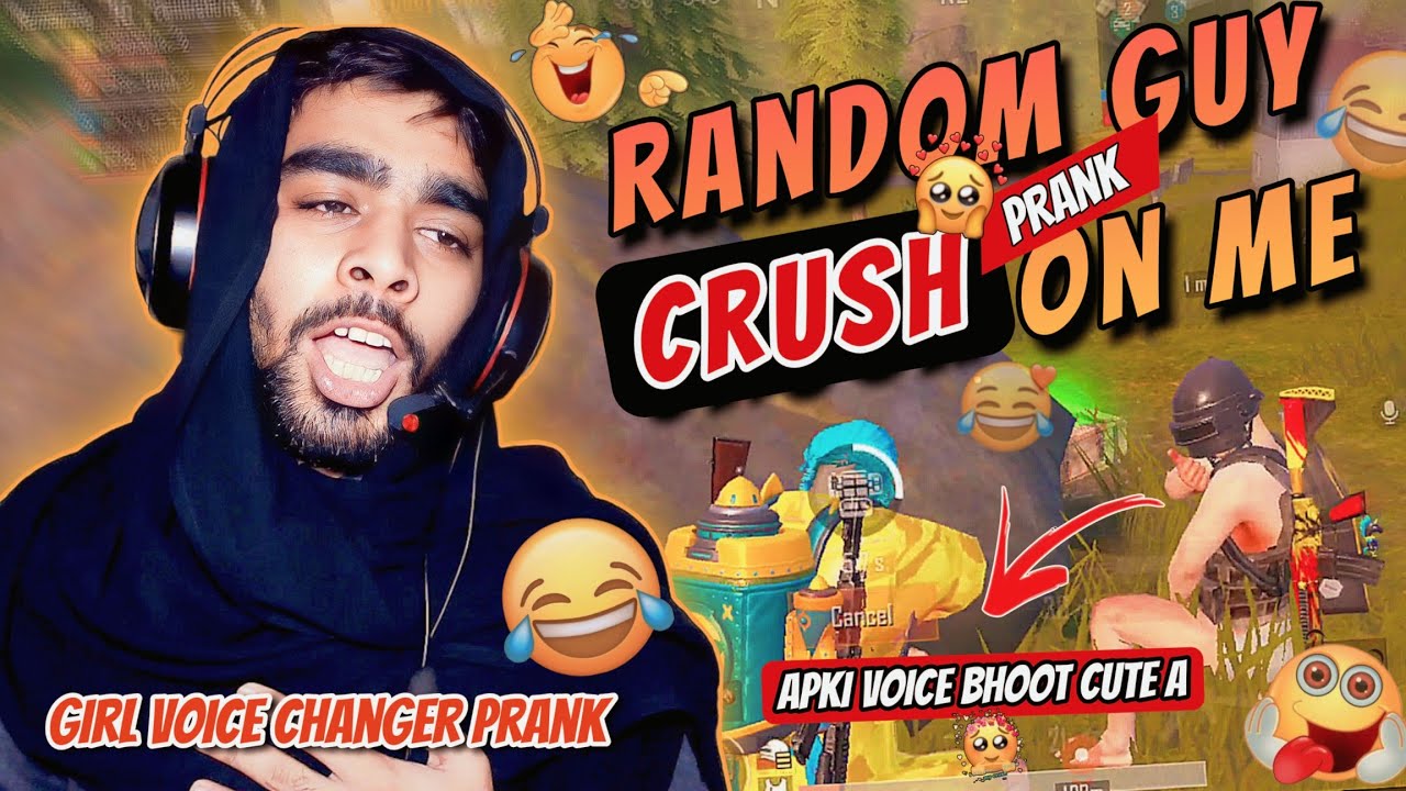 Random Guy Crush On Me ♥️😂 / Girl Voice Prank Prank With Randoms Mani ...