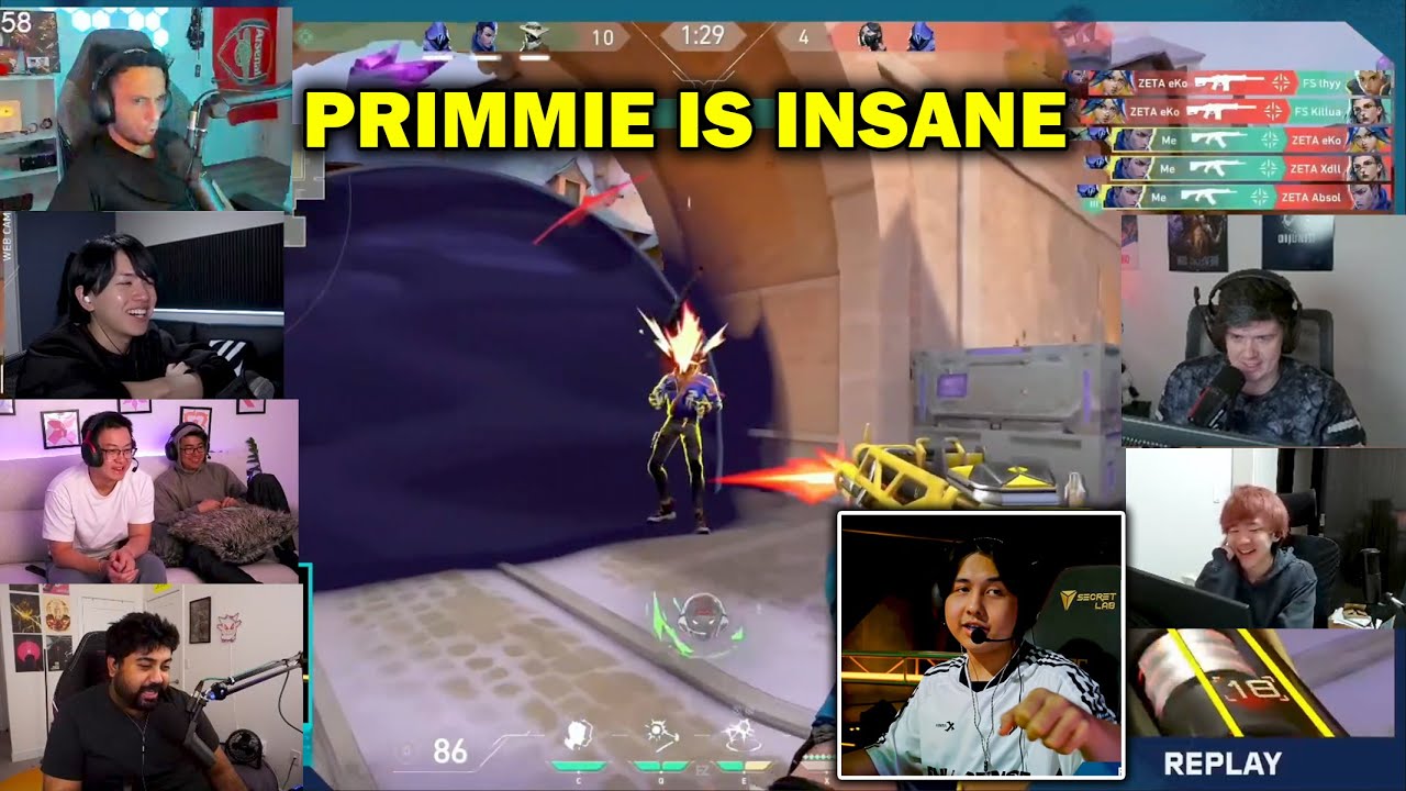Streamers React to FS Primmie Hits an Insane 4K with a Vandal Spray vs ...