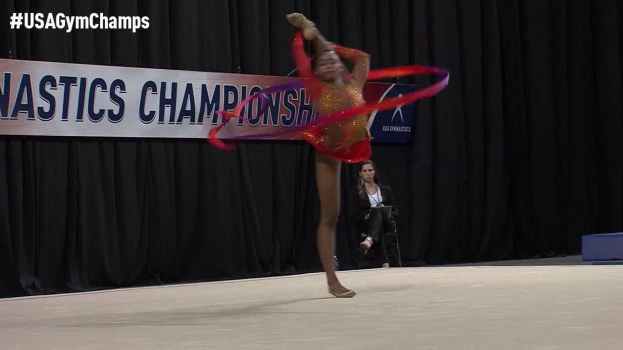 Nastasya Generalova - Ribbon - 2016 USA Gymnastics Championships ...