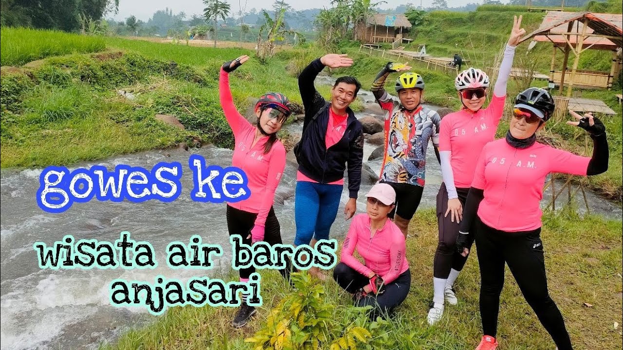 Gowes ke WISATA AIR BAROS ANJASARI,BANJARAN - YouTube