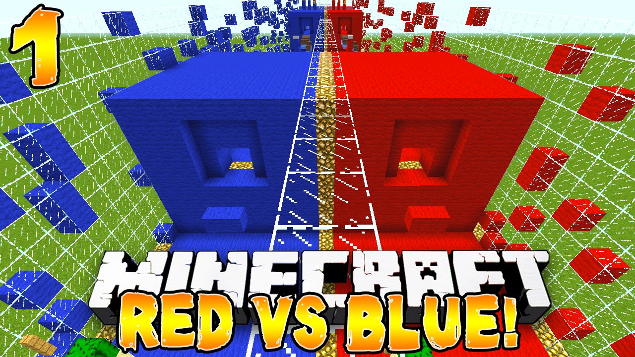 Minecraft - Red vs Blue Parkour! (TBNRfrags vs TBNRKenworth) - 1/2 ...