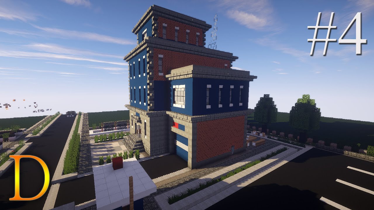 MINECRAFT PORADNIK - Jak zbudować posterunek policji SimCity. [#4 ...