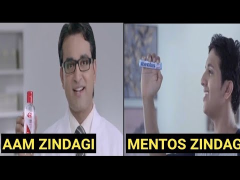 AAM ZINDAGI VS MENTOS ZINDAGI 😂 FUNNY MEME 😎 - YouTube