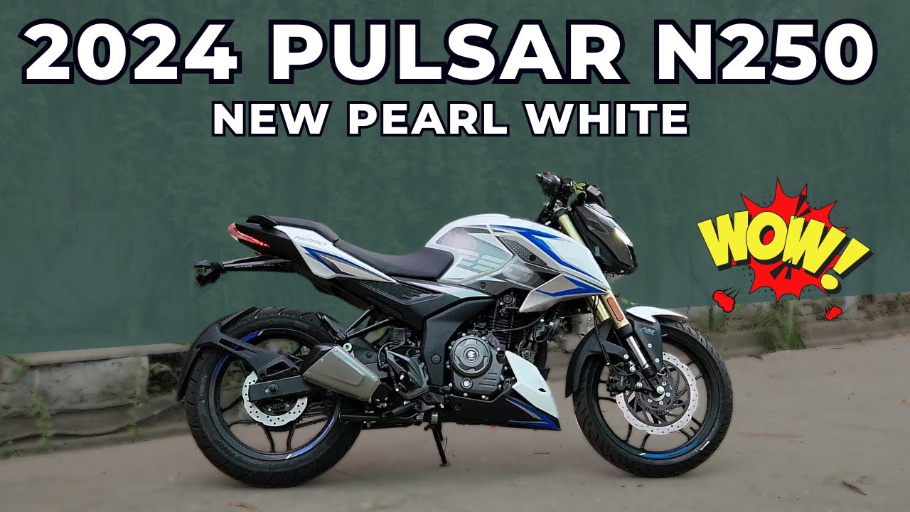 2024 Bajaj Pulsar N250 White - Review | 250cc bike under 2 Lakh ...
