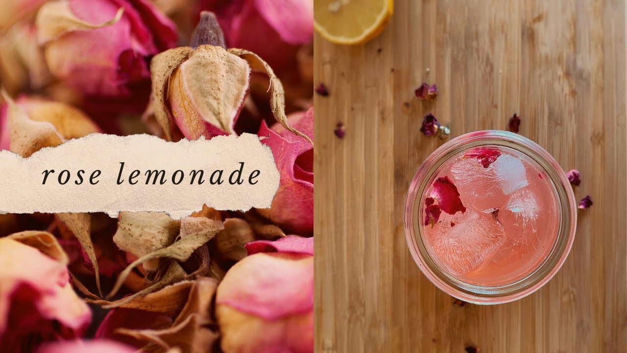 rose lemonade 🍋 🌹 || pink lemonade recipe - YouTube