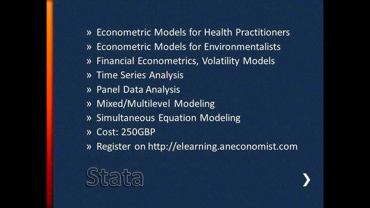 Econometrics Stata Matlab SPSS Eviews.wmv - YouTube