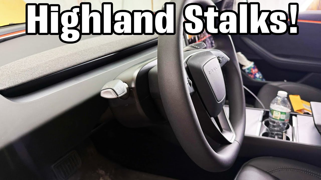 Installing Stalks on a 2025 Model 3 Highland! - From Tes Studio! - YouTube