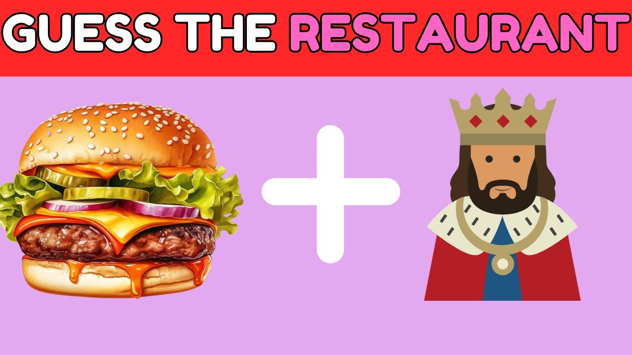 Guess the Fast Food Restaurant from Emojis 🥤🍕 | Fun Emoji Quiz 2025 ...