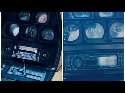 C3 Corvette aftermarket radio install - YouTube