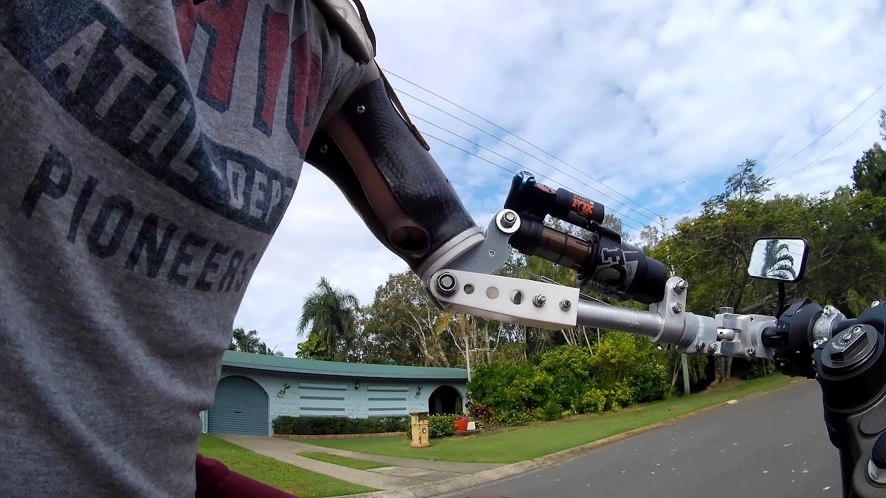 LAE Amputee - Motorcycle Prosthetic Arm - Low Speed (Using residual ...