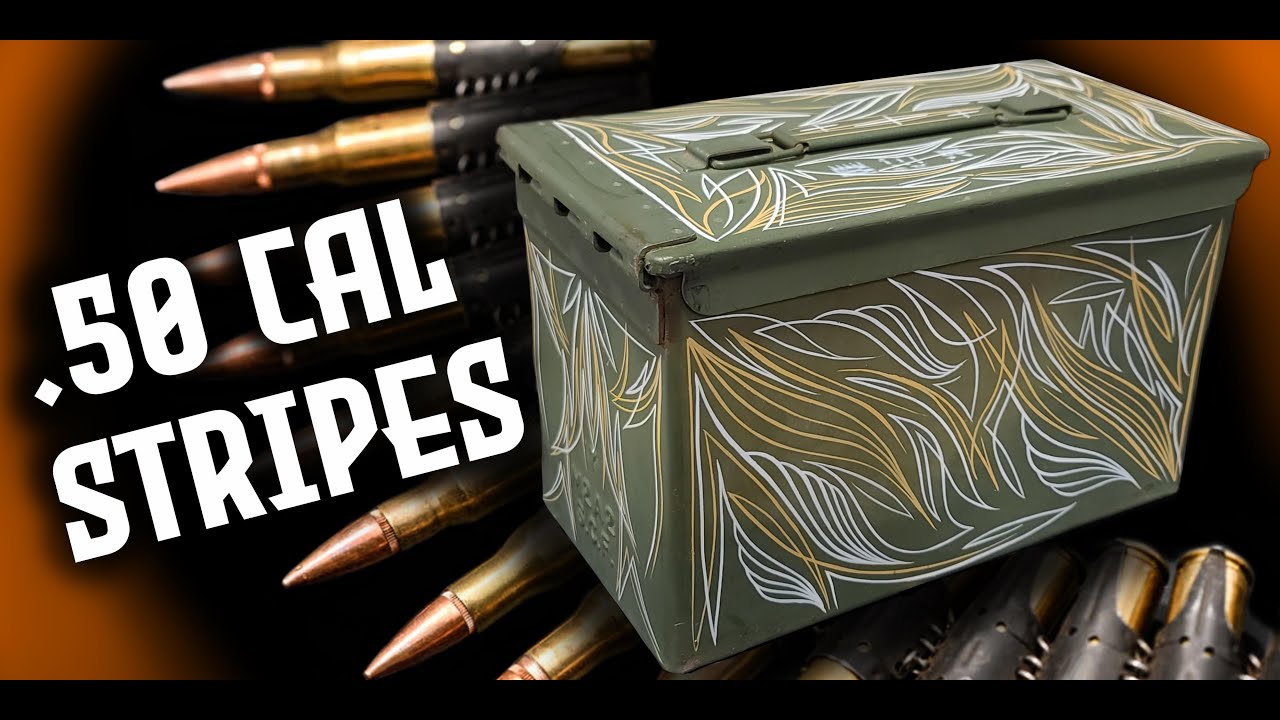 WWII Ammo Box Gets Covered in Pinstripes! - YouTube