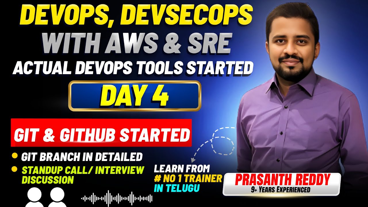 Git & GitHub Started Day 4 | DevOps, DevSecOps AWS & SRE Course in ...