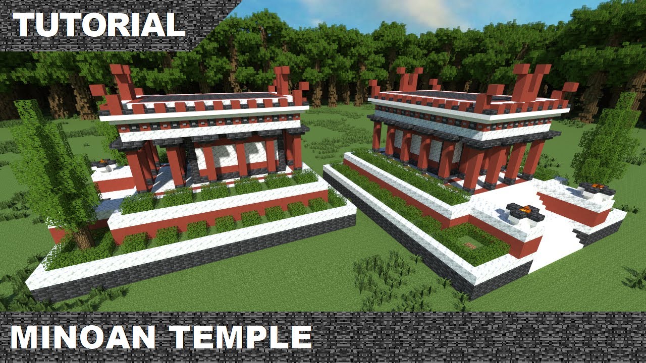 Minecraft Minoan Temple Tutorial & Download - YouTube