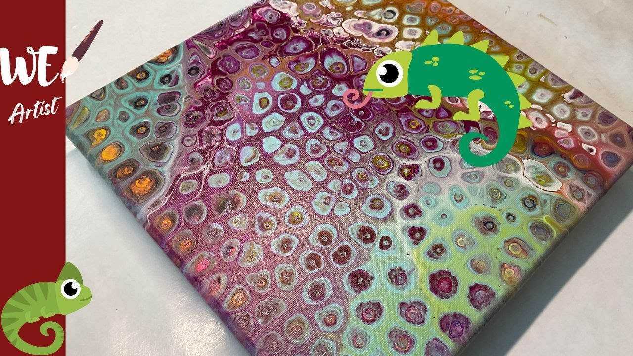 Let's do Chameleon Cells! | Acrylic Pour Painting Technique Tutorial |Fluid Art|🦎 - YouTube