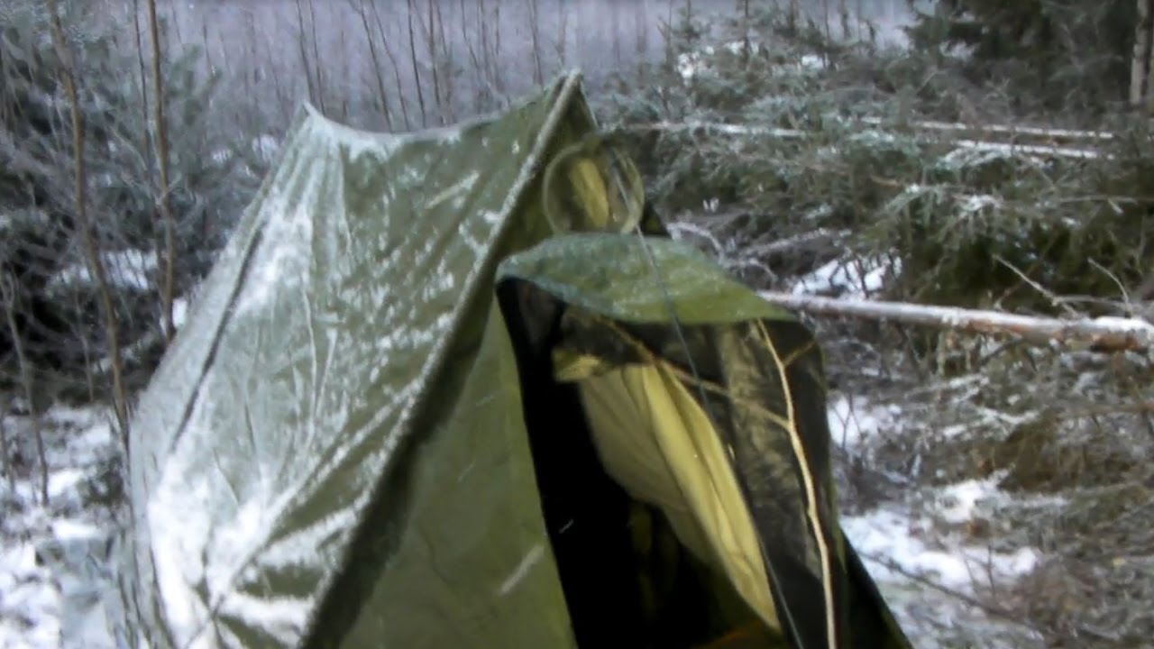 British Army ARCTIC TENT Overnight in -15 C - YouTube