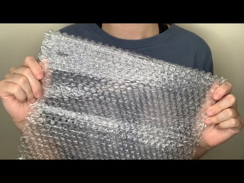 ASMR Bubble Wrap Popping | Crinkly Plastic Sounds / Satisfying Popping ...