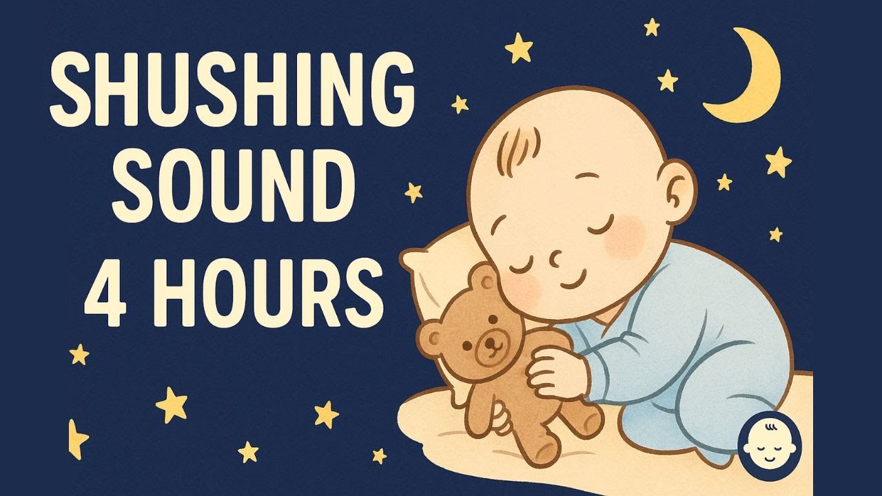 Shh Sound for Baby Sleep (4 Hours) | Calm & Relax Baby Sleep Aid - YouTube