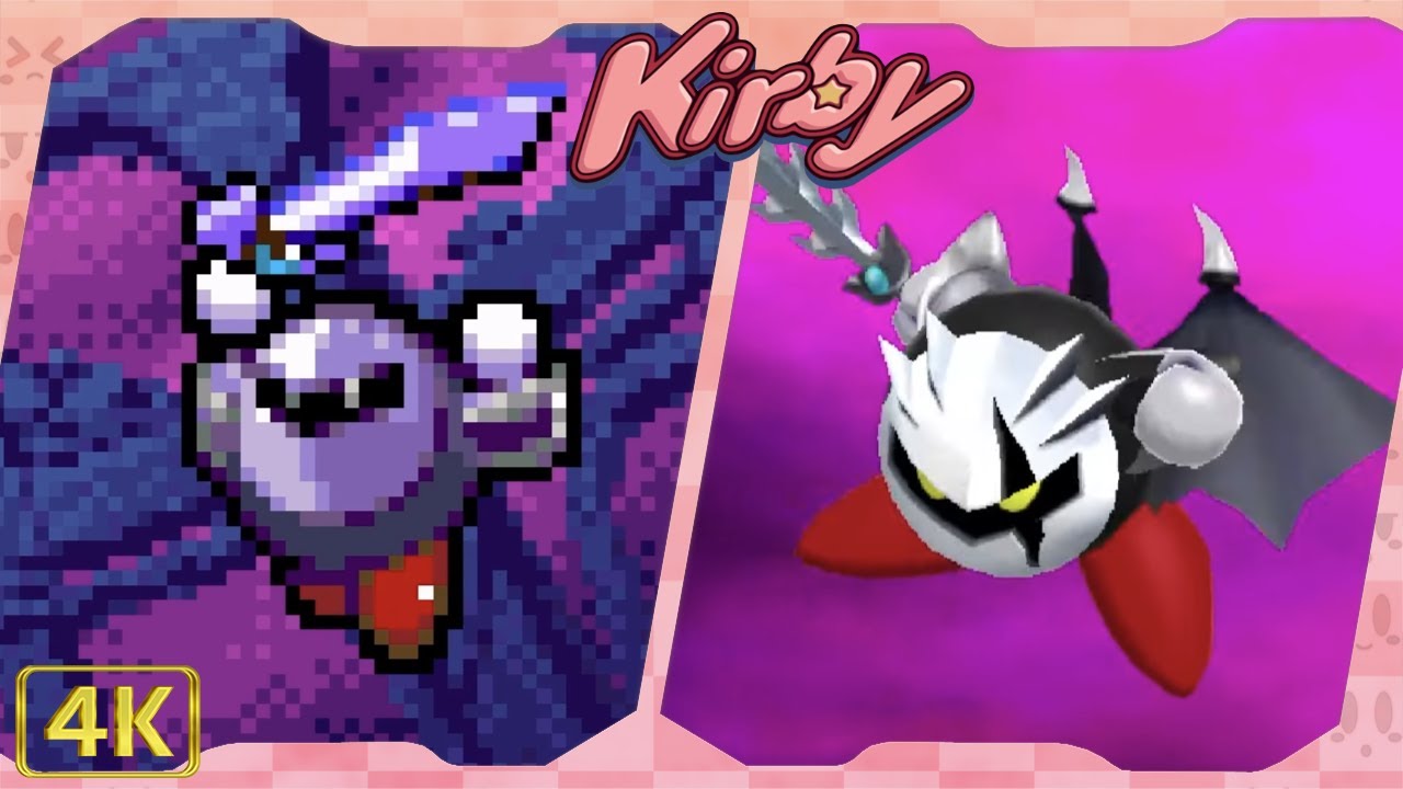 Evolution of Kirby: Dark Meta Knight boss fights ⁴ᴷ (2004 - 2014) - YouTube