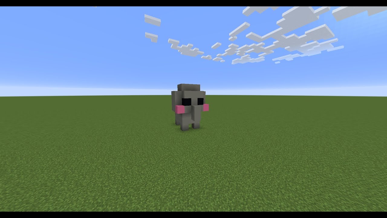 Minecraft Elephant Tutorial - YouTube