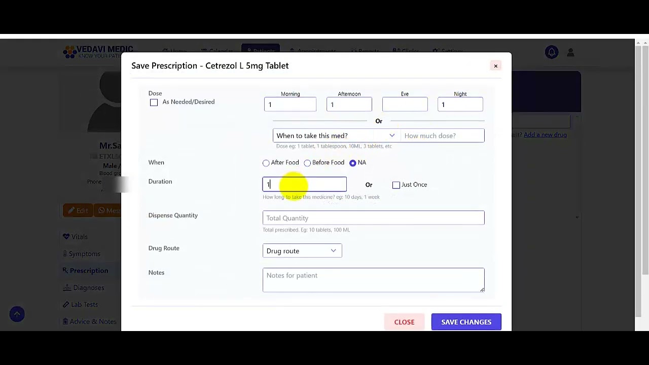 How to update the prescription quantity automatically? - YouTube