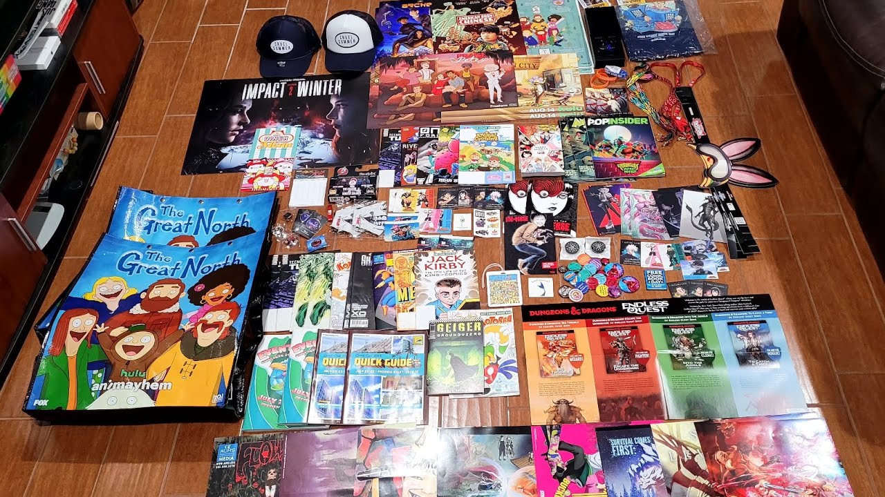 Freebies & SWAGs on Fun Friday at (SDCC) San Diego Comic Con 2023 - YouTube