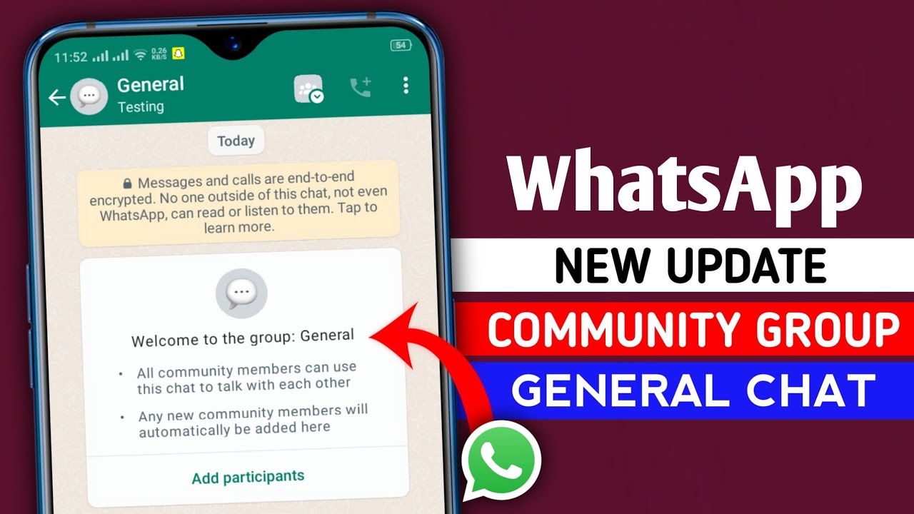 WhatsApp new update || WhatsApp community general chat group || Welcome ...