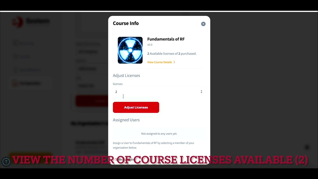 Manager - How to Check Licenses and Assign Courses - YouTube