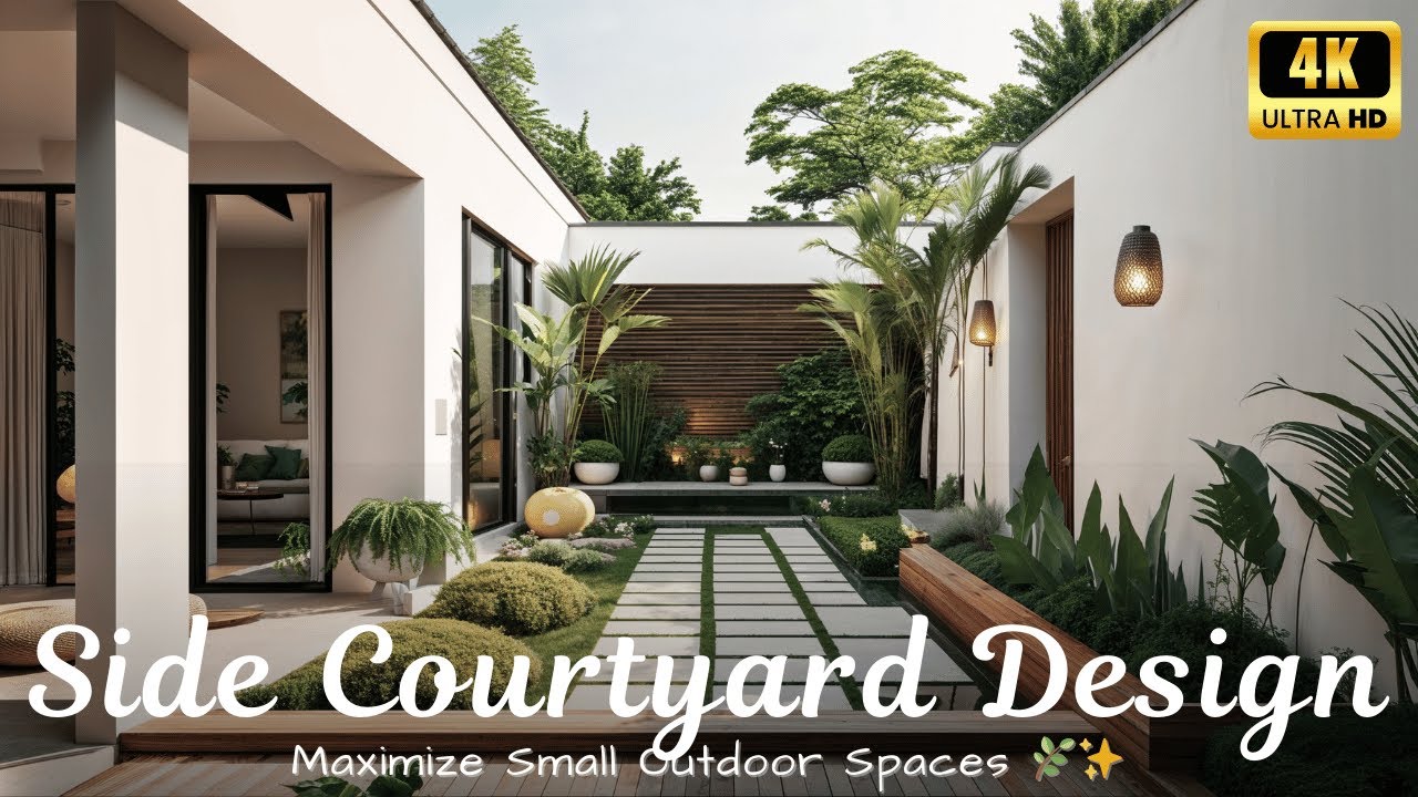 Stunning Side Courtyard Design Ideas to Maximize Small Outdoor Spaces 🌿 ...