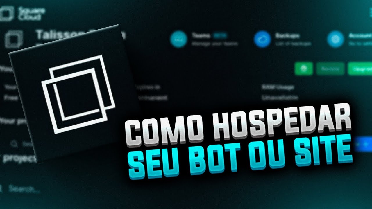 Como HOSPEDAR seu BOT de Discord ou SITE - Square Cloud - YouTube