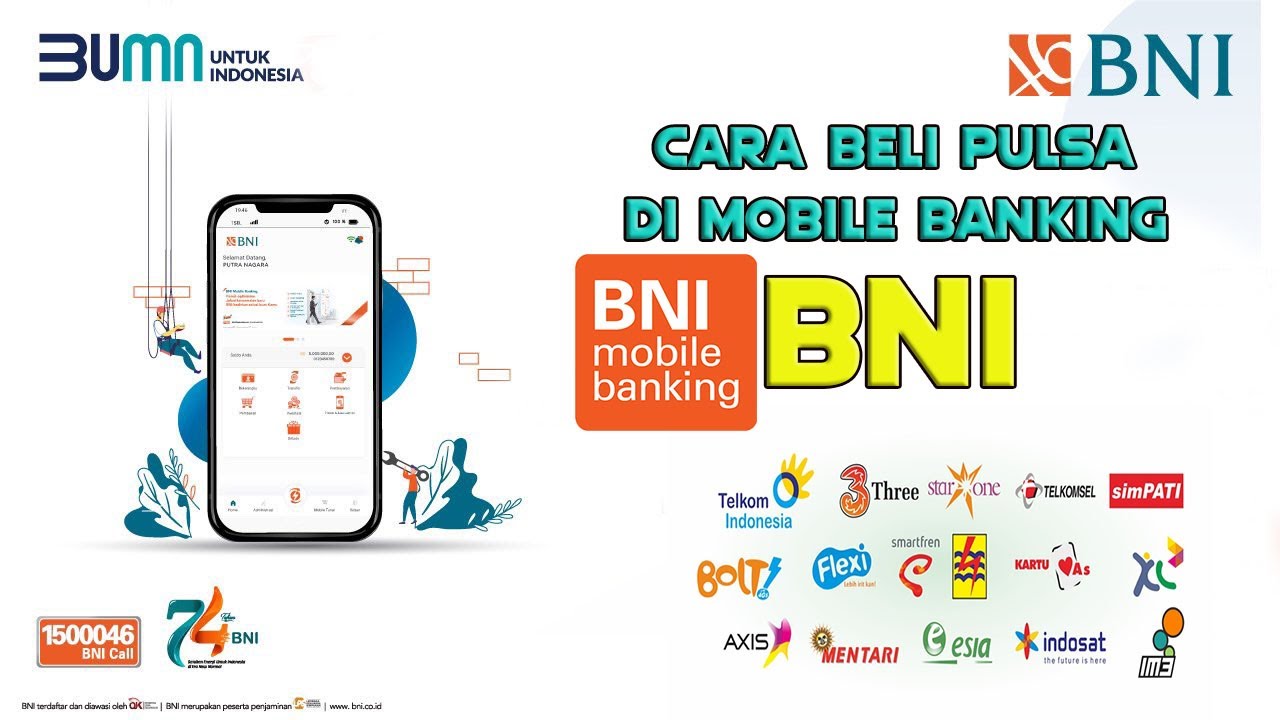 Cara Beli Pulsa di BNI Mobile Banking | Isi pulsa lewat M Banking BNI ...