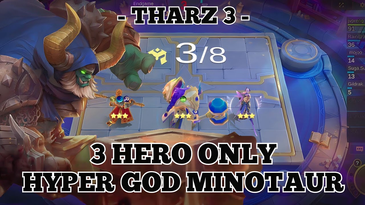 Tharz 3 - Hyper God Leomord Perfect Set | 3 Hero Only | New Strategy ...