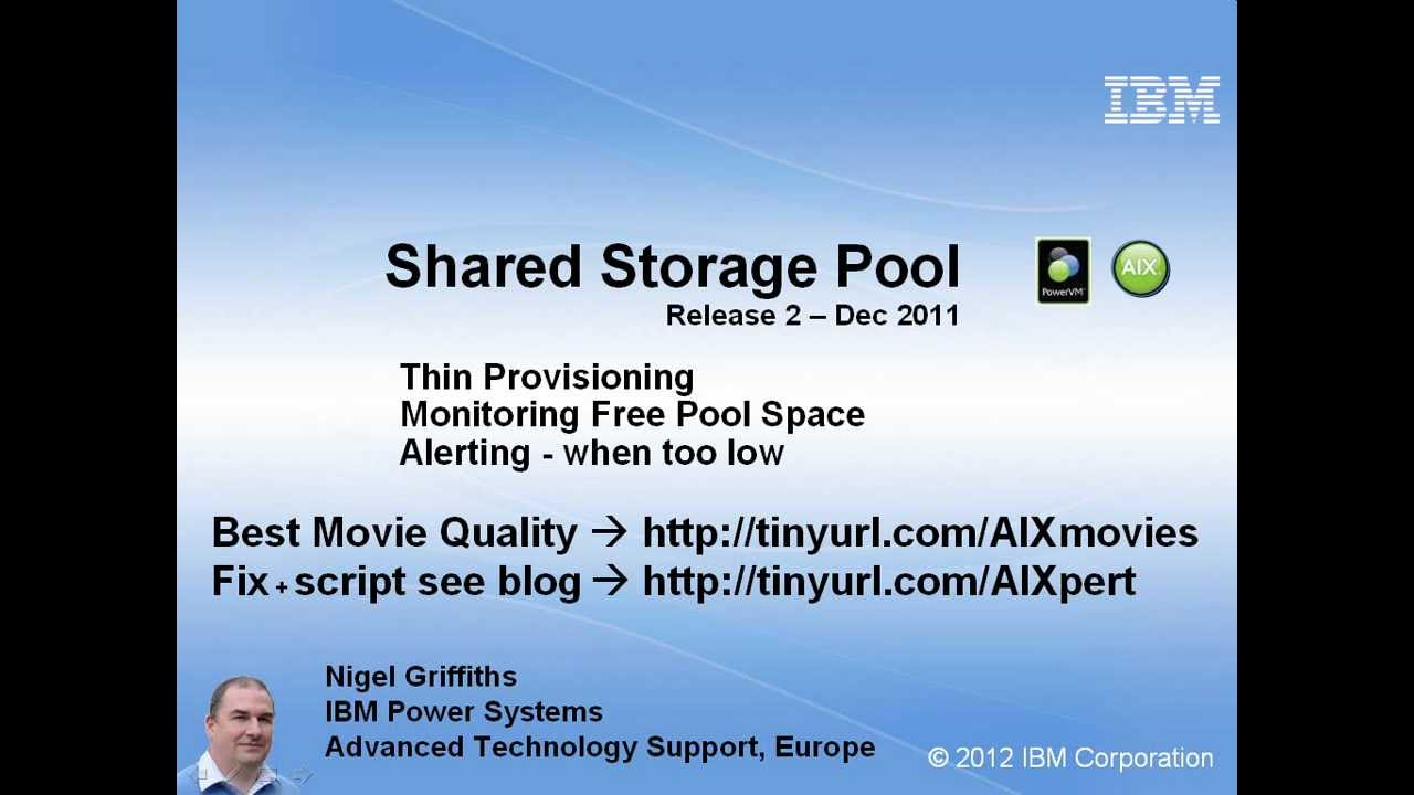 Shared Storage Pools (SSP2) Thin Provisioning Alerts - YouTube